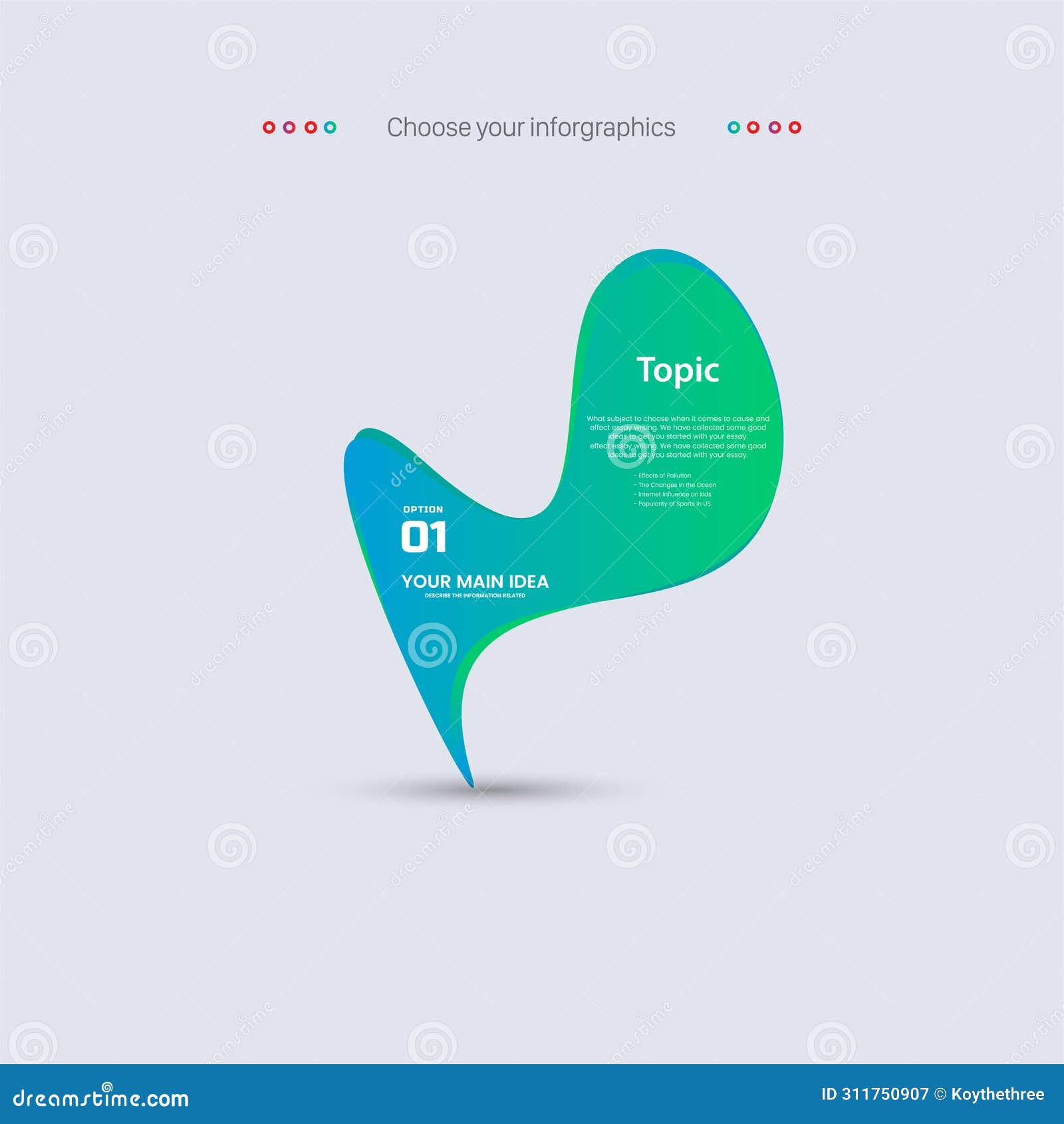 Gradient Infographics Step By Step. Element Of Chart, Graph, Diagram ...