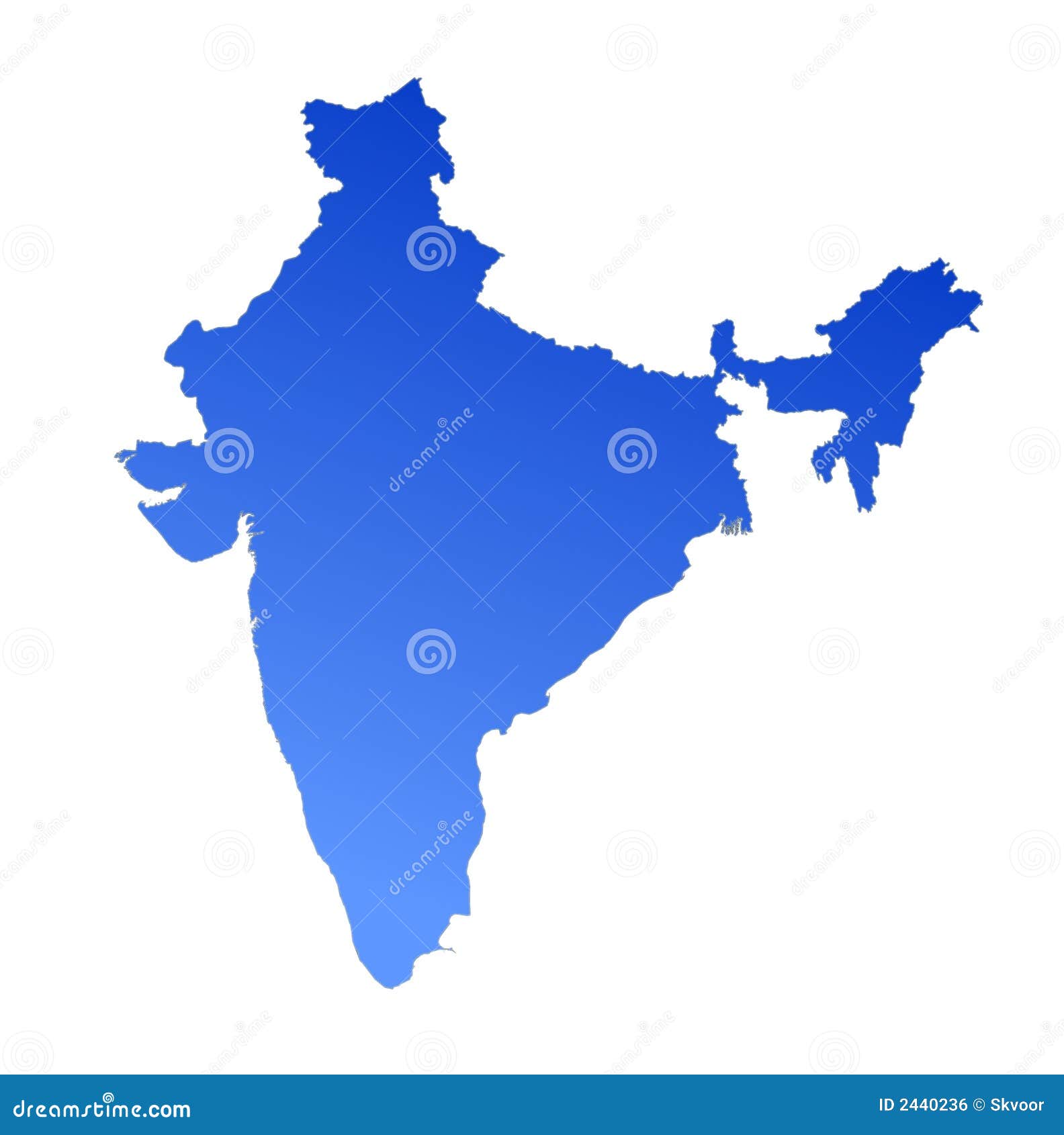 Blue India Map Icon Isolated On White Background. Logo Design Template ...