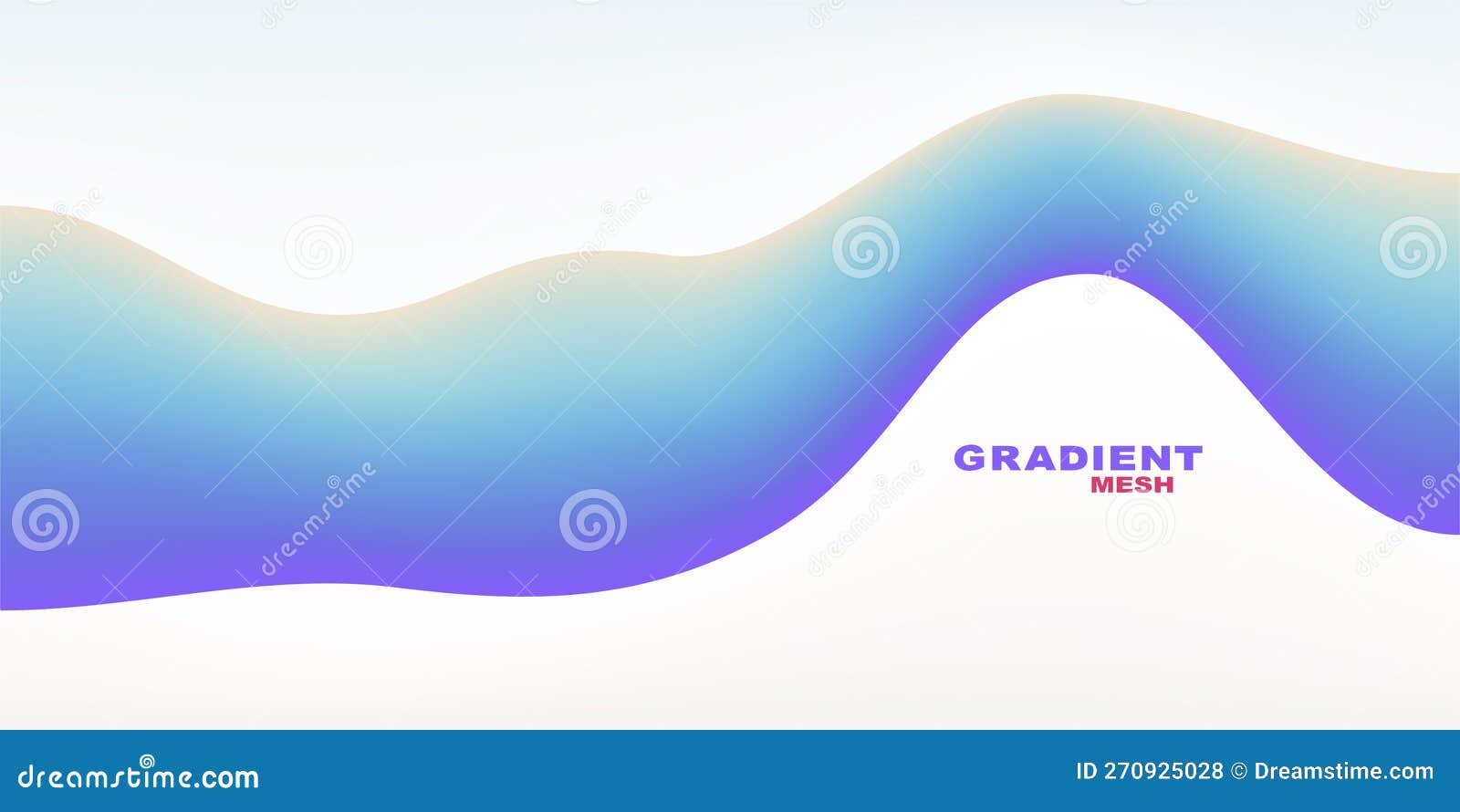Blue Gradient Mesh Beautiful Background Stock Vector - Illustration of ...