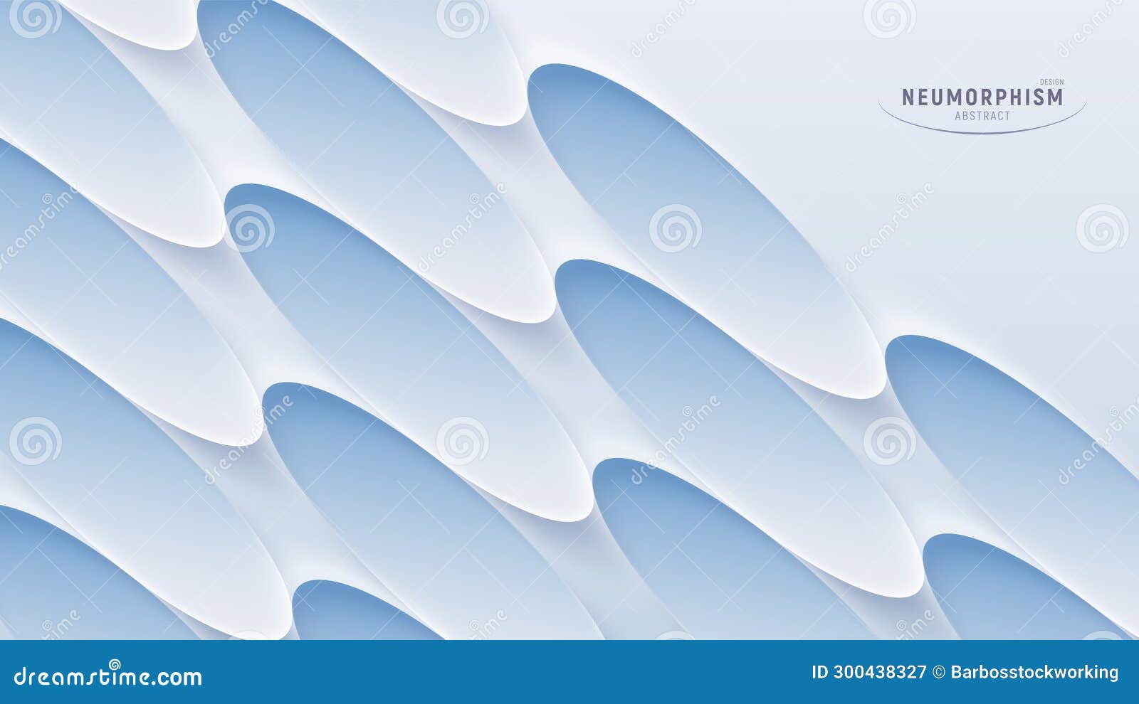 Blue Gradient Oval Shapes, Abstract Background, Vector Illustration ...
