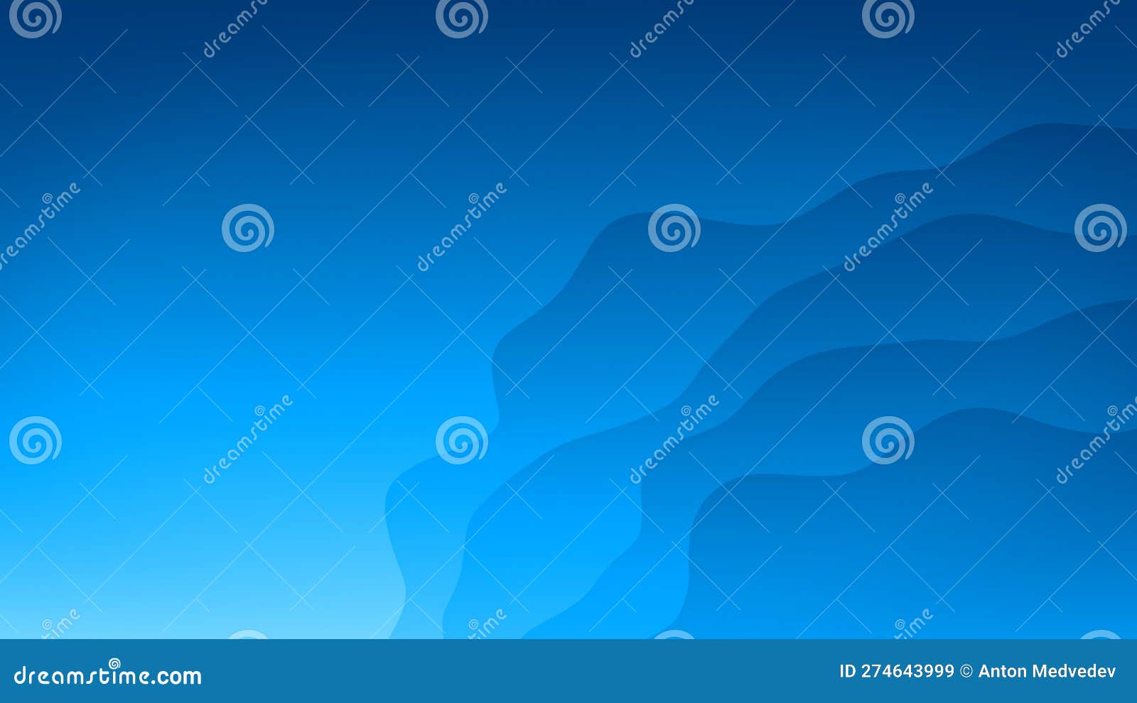 Blue Gradient Slight Bandy Figures Background - Abstract 3D Rendering ...