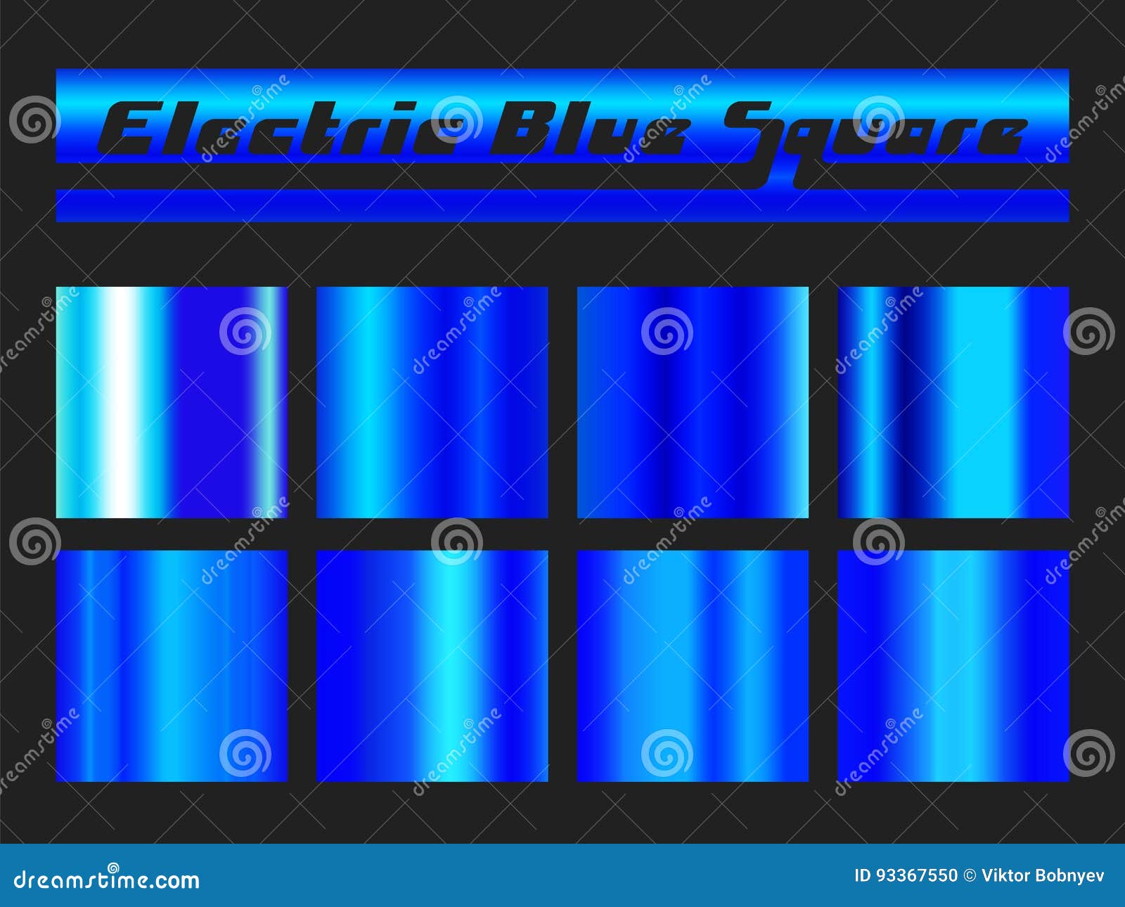 Blue gradient square set stock vector. Illustration of navy - 93367550