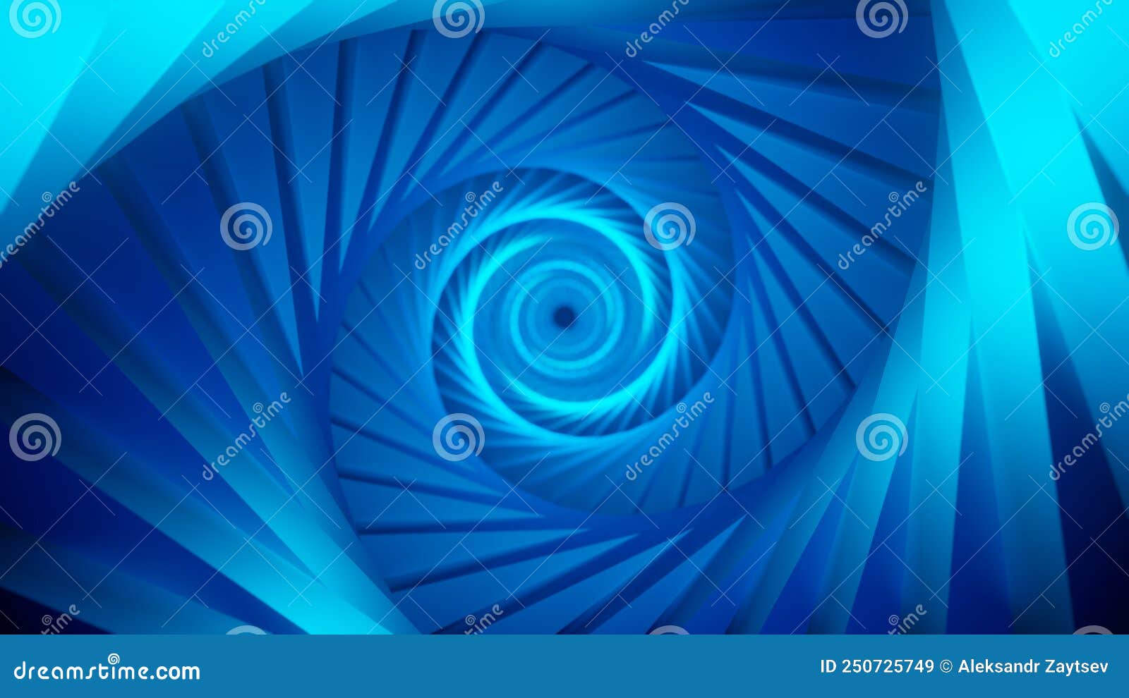 Blue Gradient Vortex Tunnel Background Stock Illustration ...