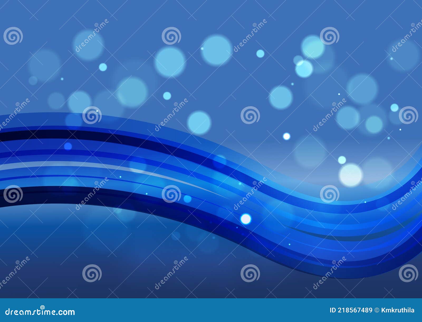 Blue Gradient Wave Background Stock Vector - Illustration of background ...