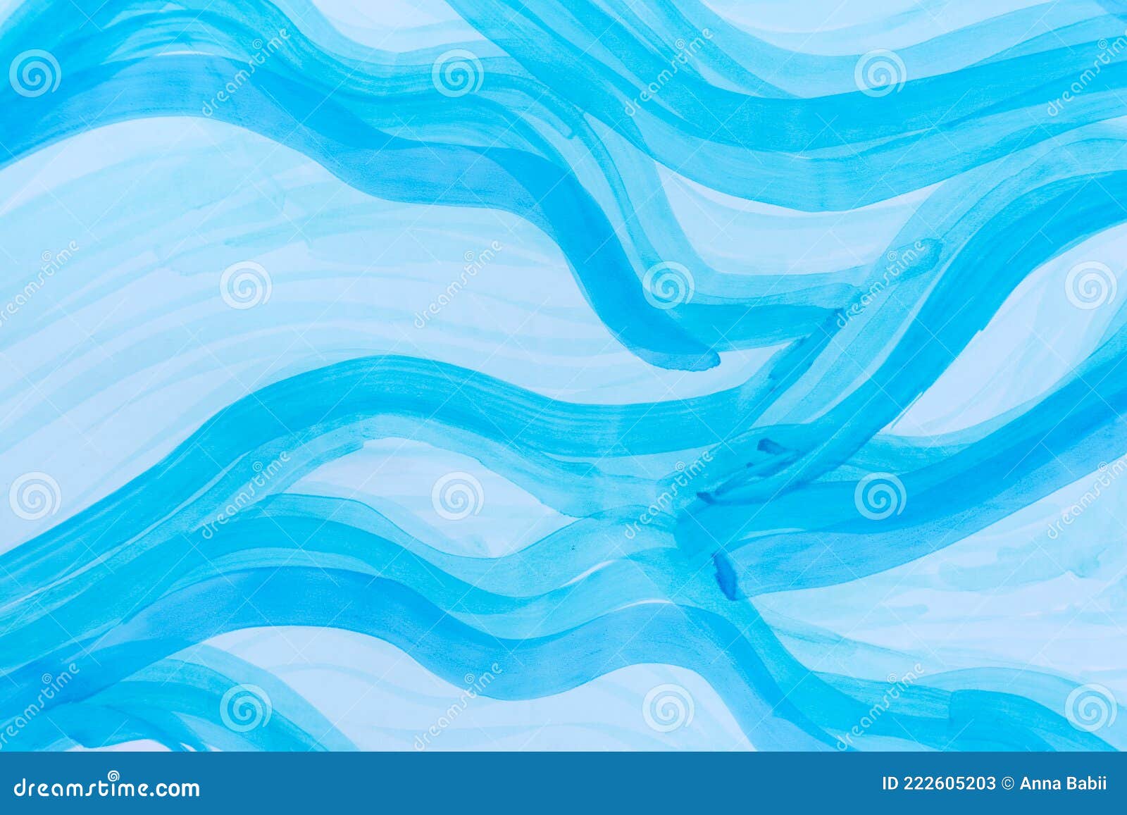 Blue Gradient Wave Sea Background. Light Marker Texture. Stock Image ...