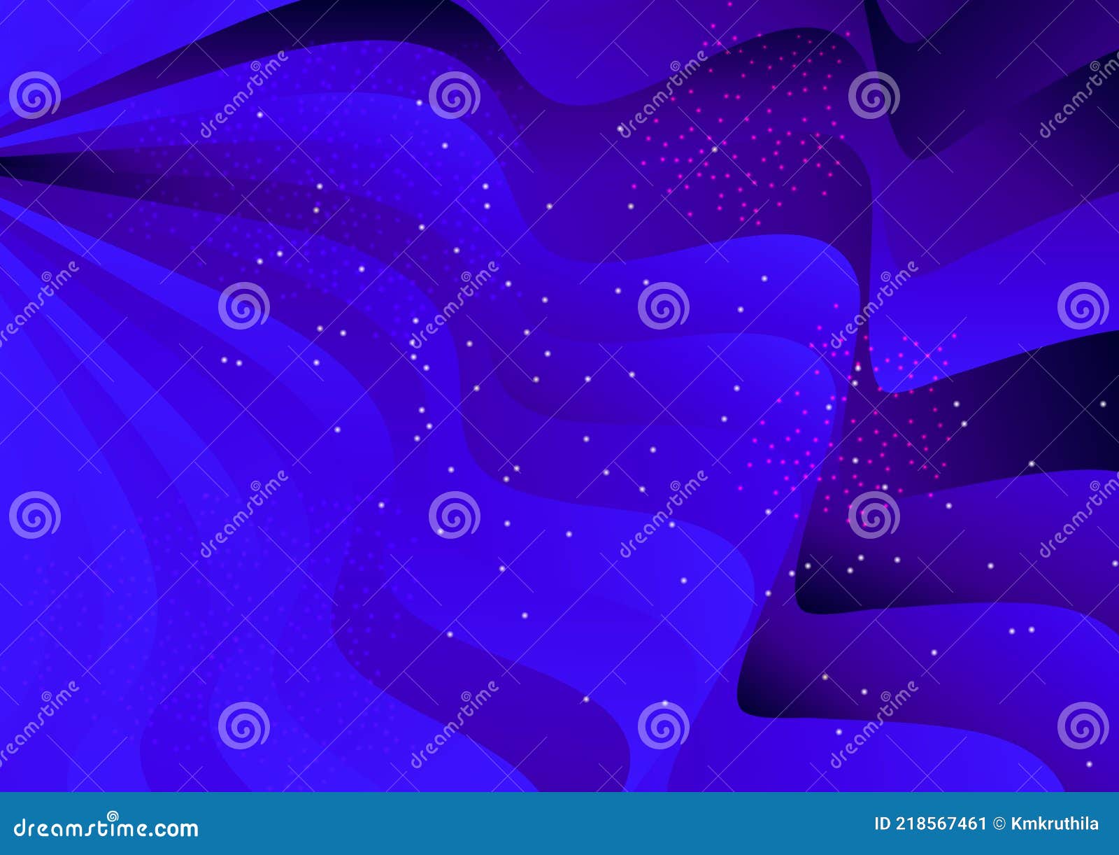 Blue Gradient Wavy Background Vector Stock Vector - Illustration of ...