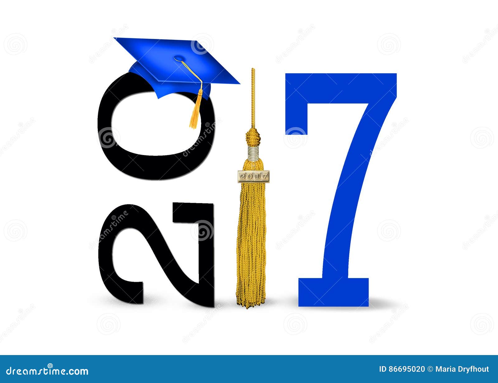 Graduation Caps Class Of 2017 Logo