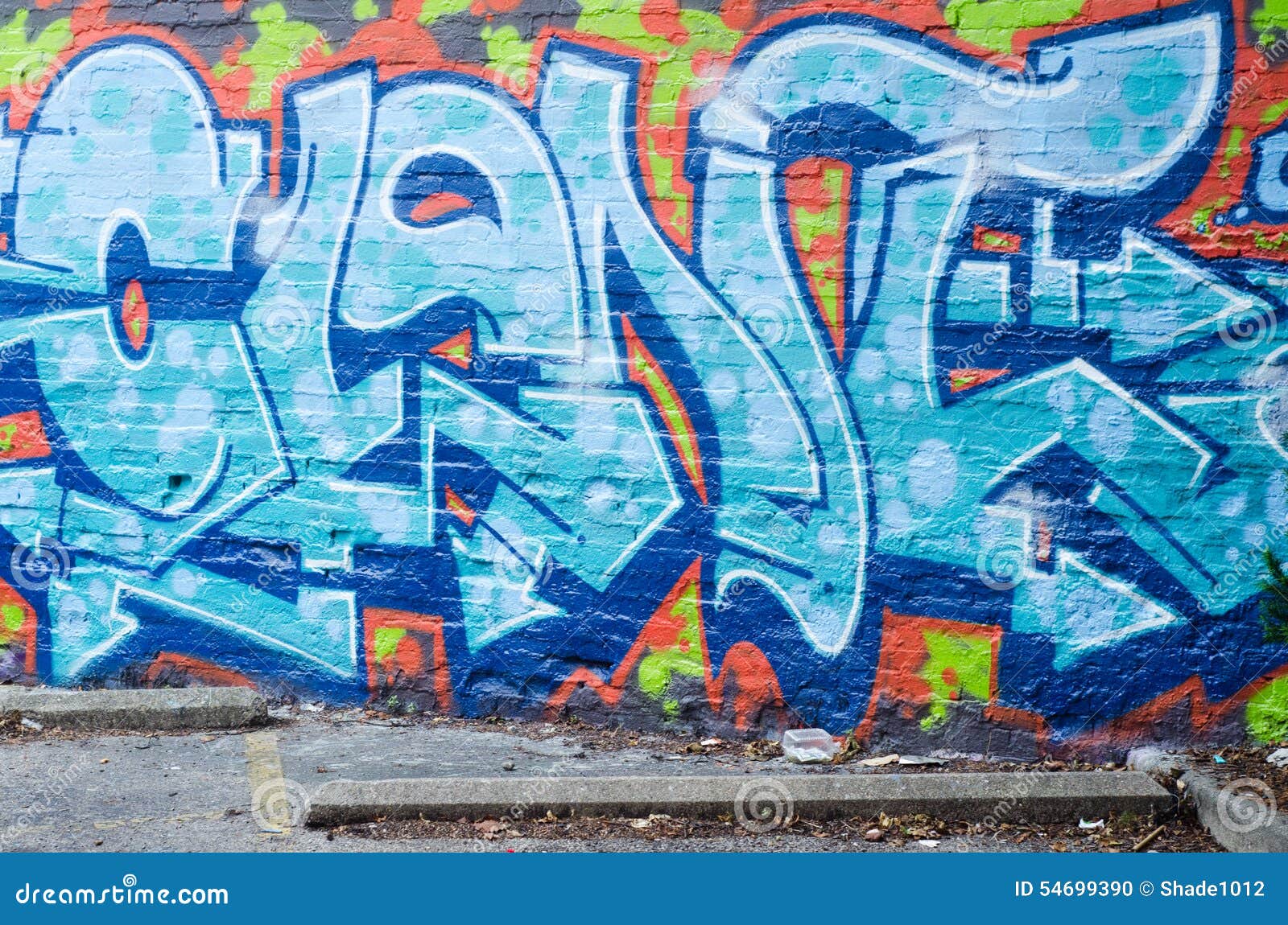 Blue graffiti editorial image. Image of colourful, colorful - 54699390