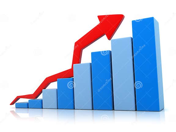 Blue grafic up stock illustration. Illustration of success - 21402720