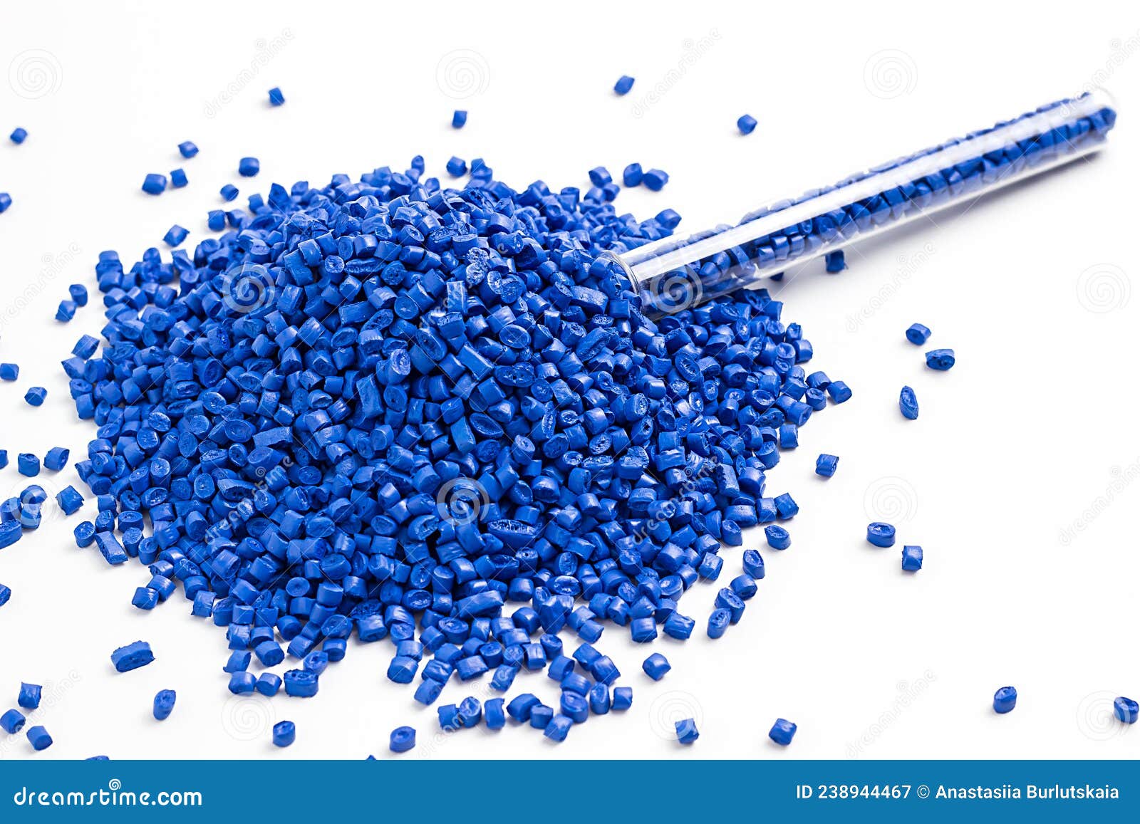 Blue Granules of Polypropylene, Polyamide. Background. Plastic and ...