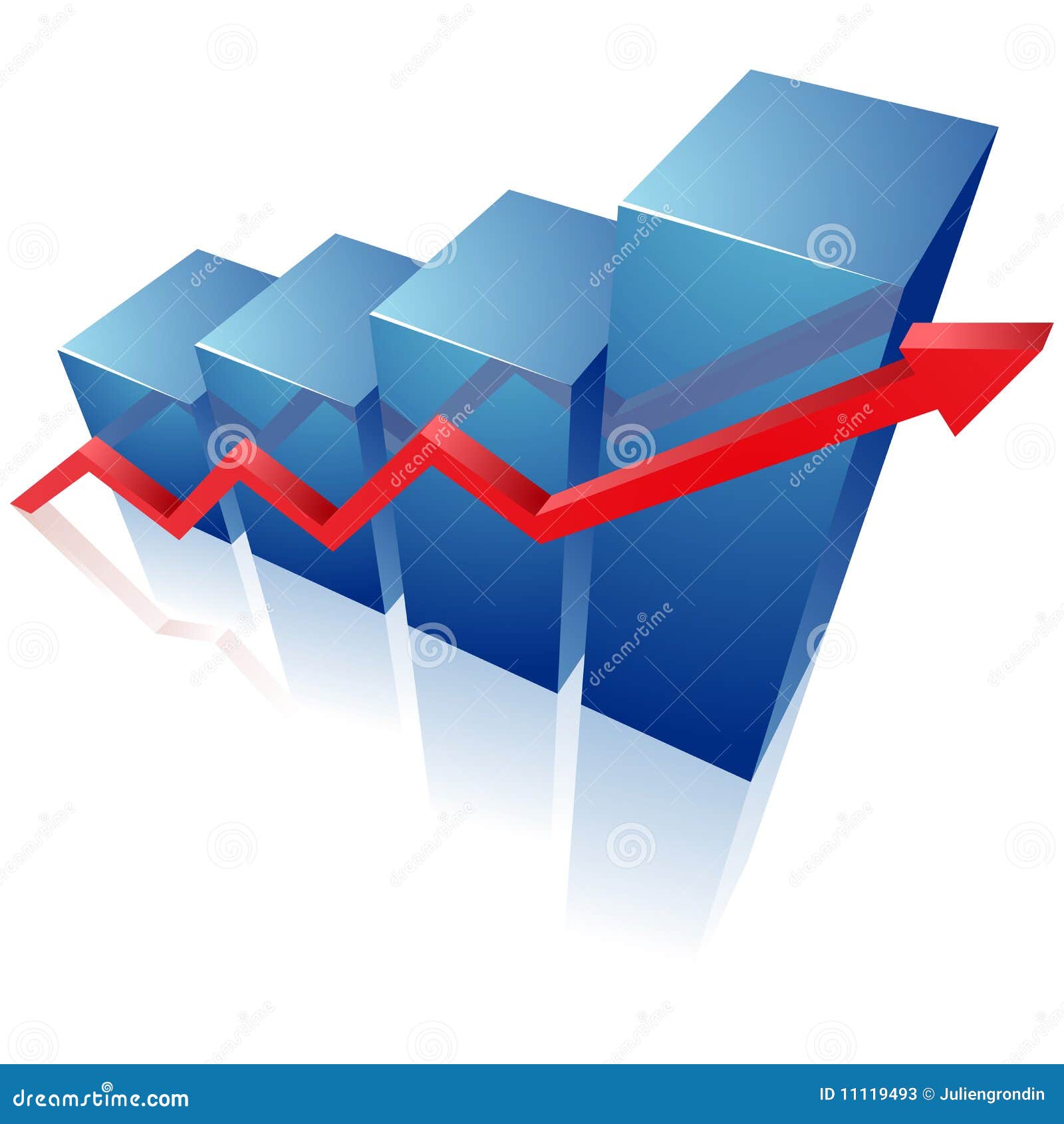 Blue graph stock illustration. Illustration of chart - 11119493
