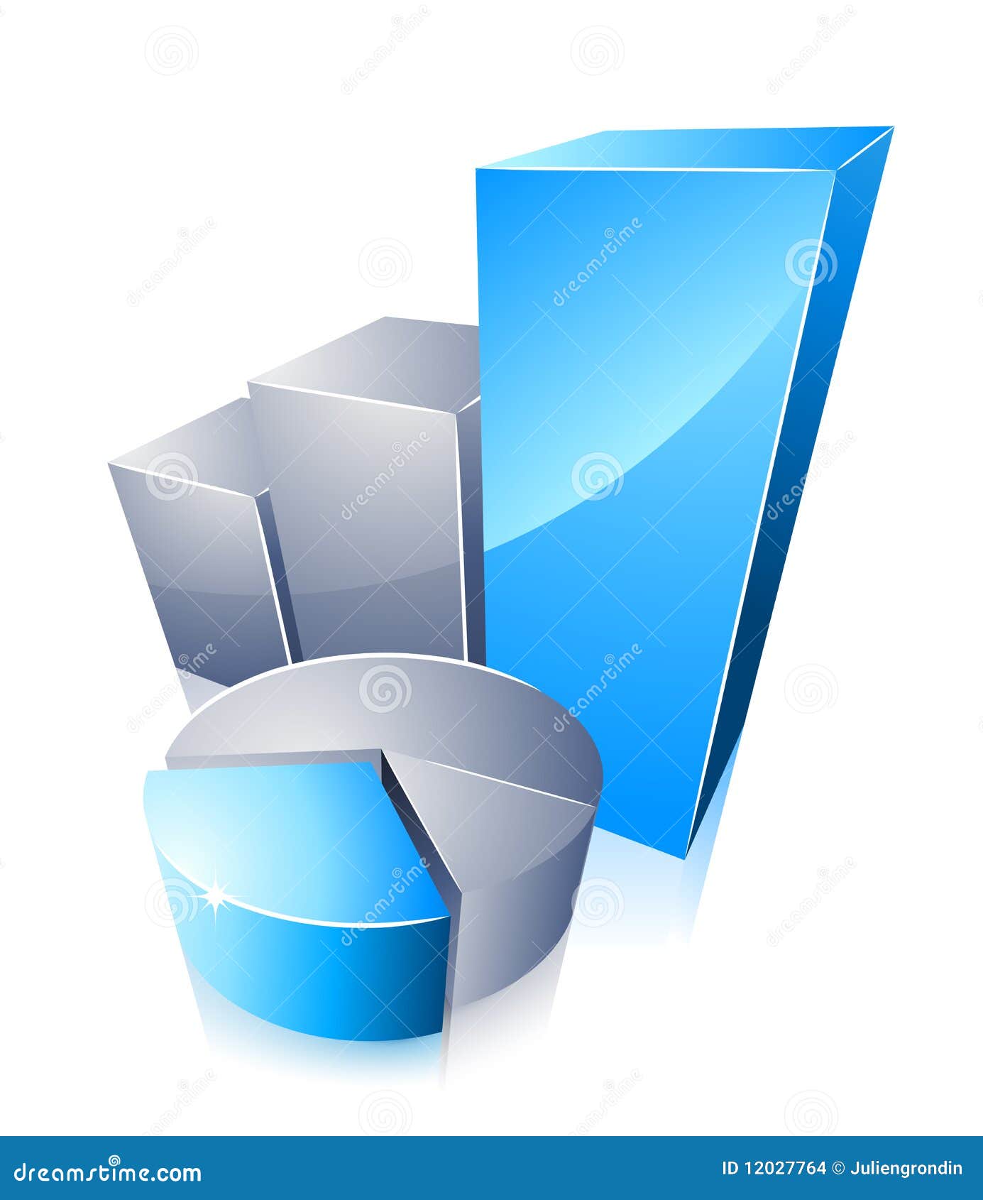 Blue graph stock vector. Illustration of dimensional - 12027764