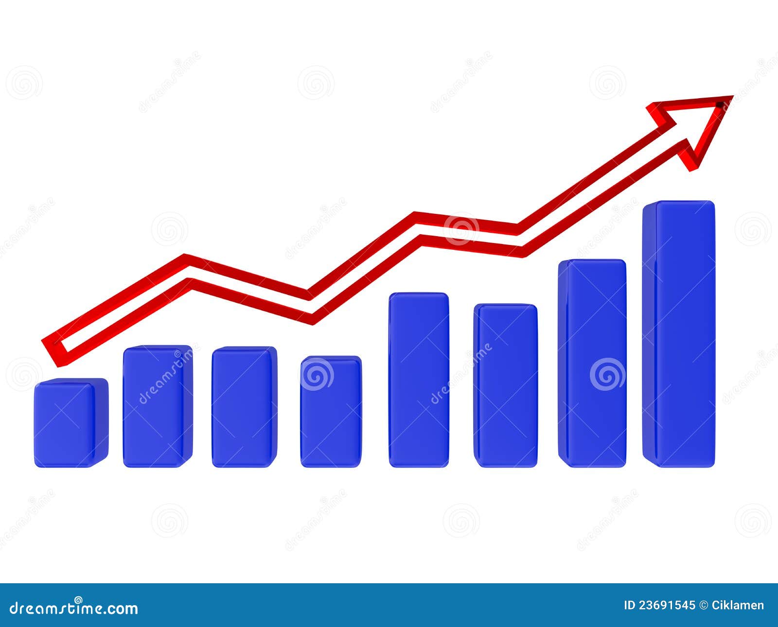 Blue graph stock illustration. Illustration of blue, progress - 23691545