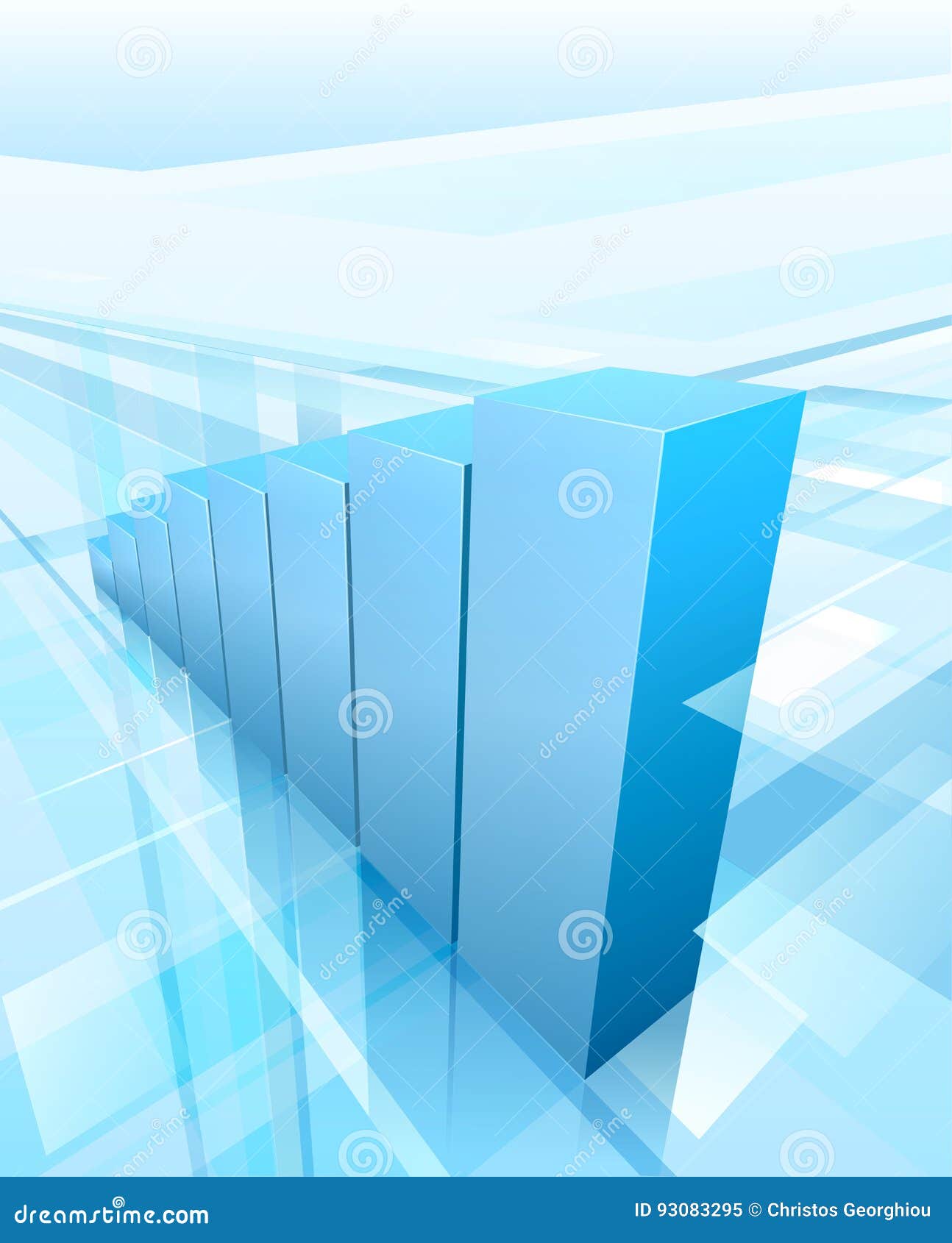 Blue Graph Business Background Stock Vector - Illustration of ...