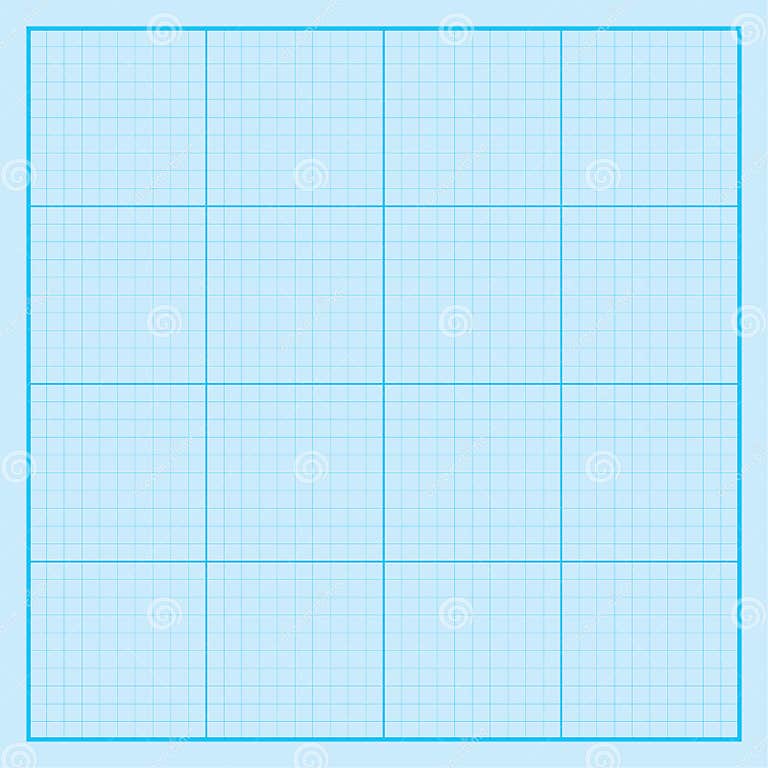 Blue Graph Paper Coordinate Paper Grid Paper Squared Paper Stock Vector ...