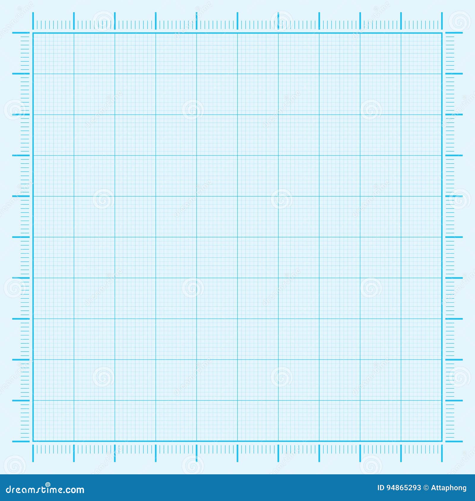 Blue Graph Paper Coordinate Paper Grid Paper Squared Paper Stock Vector ...