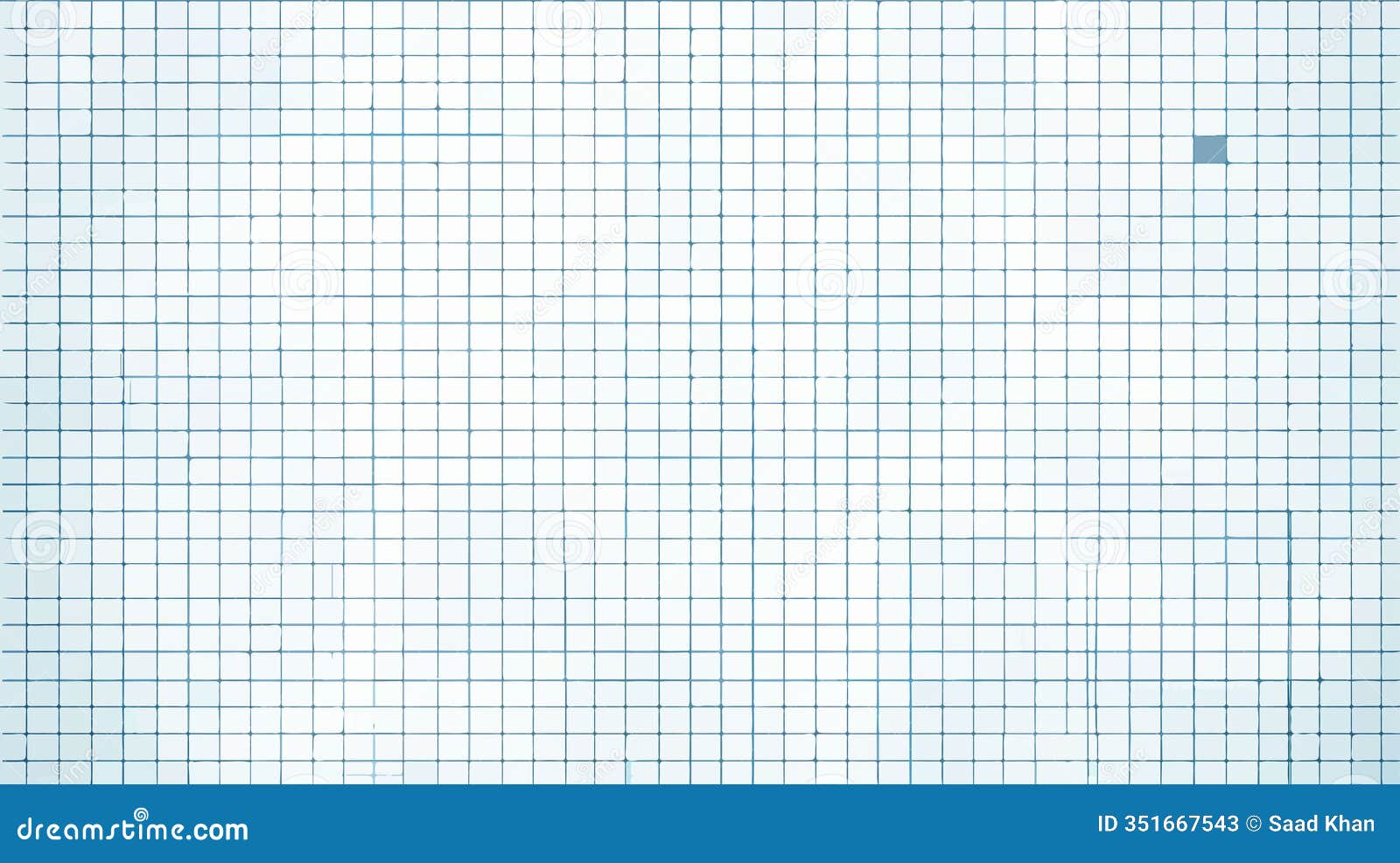 Blue Graph Paper Sheet with Square Grid for Math Concepts Stock Vector ...