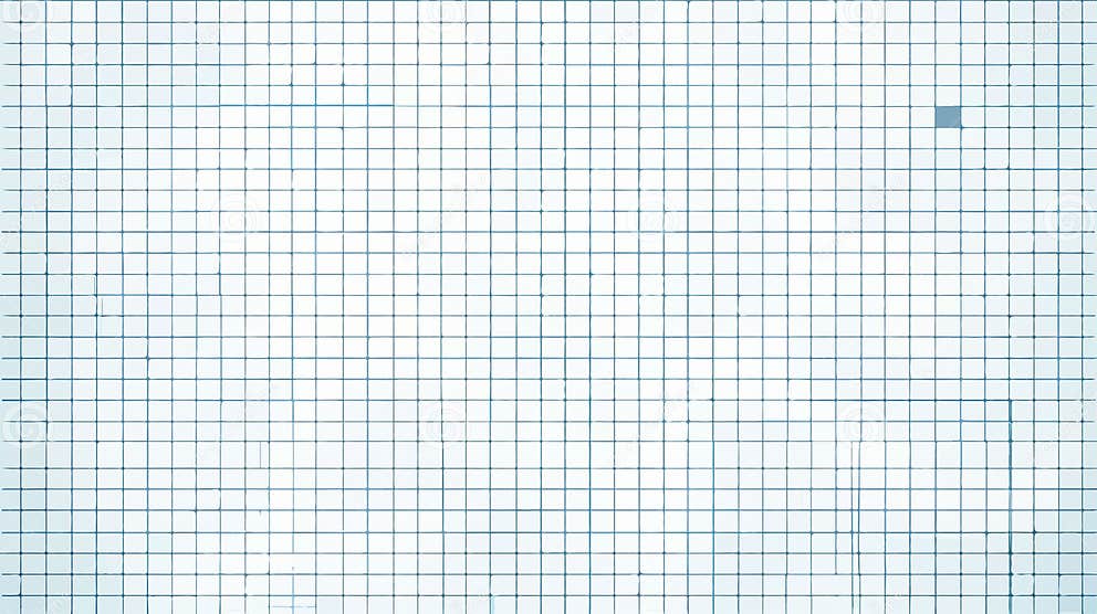 Blue Graph Paper Sheet with Square Grid for Math Concepts Stock Vector ...