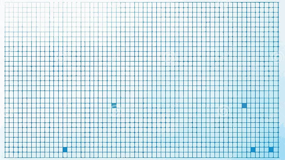 Blue Graph Paper Sheet with Square Grid for Math Concepts Stock ...
