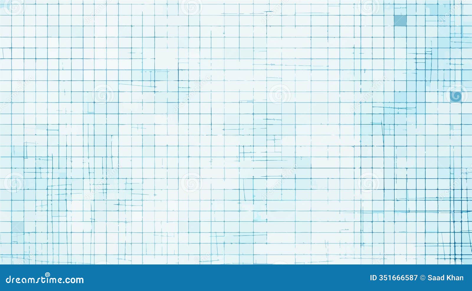 Blue Graph Paper Sheet with Square Grid for Math Concepts Stock ...