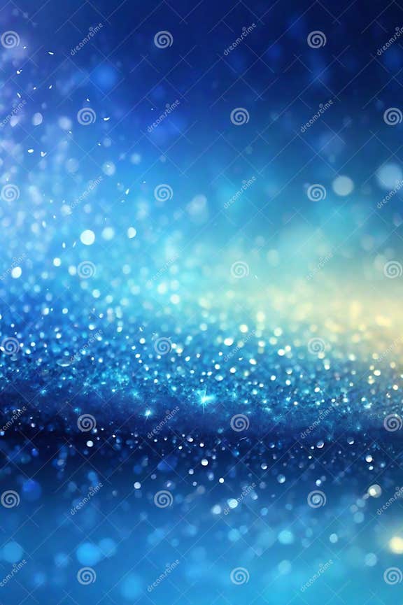 Blue Graphic Background with Bokeh Space for Text Stock Image - Image ...