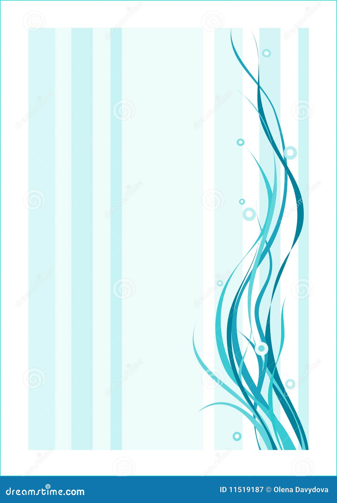 Blue grass stock vector. Illustration of grass, plant - 11519187