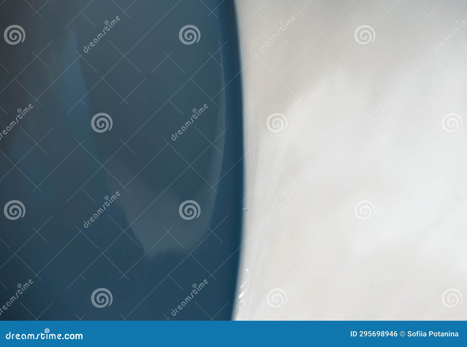 Blue and Gray Abstract Background from Curved Lines of Geometric Shapes ...