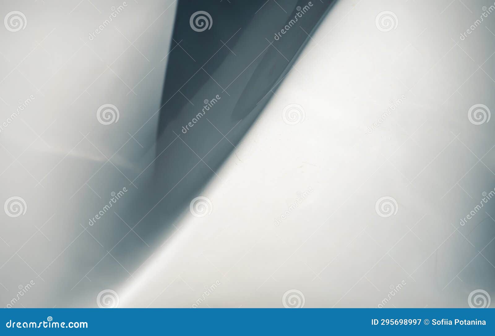 Blue and Gray Abstract Background from Curved Lines of Geometric Shapes ...