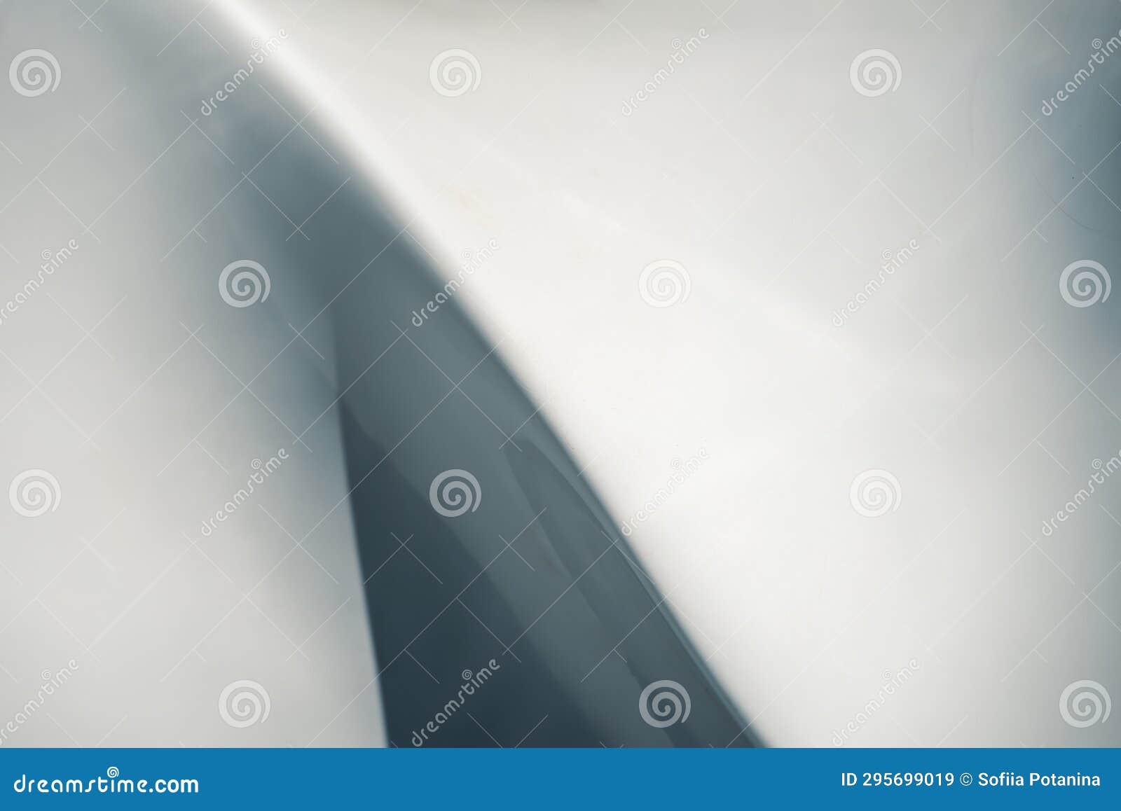 Blue and Gray Abstract Background from Curved Lines of Geometric Shapes ...