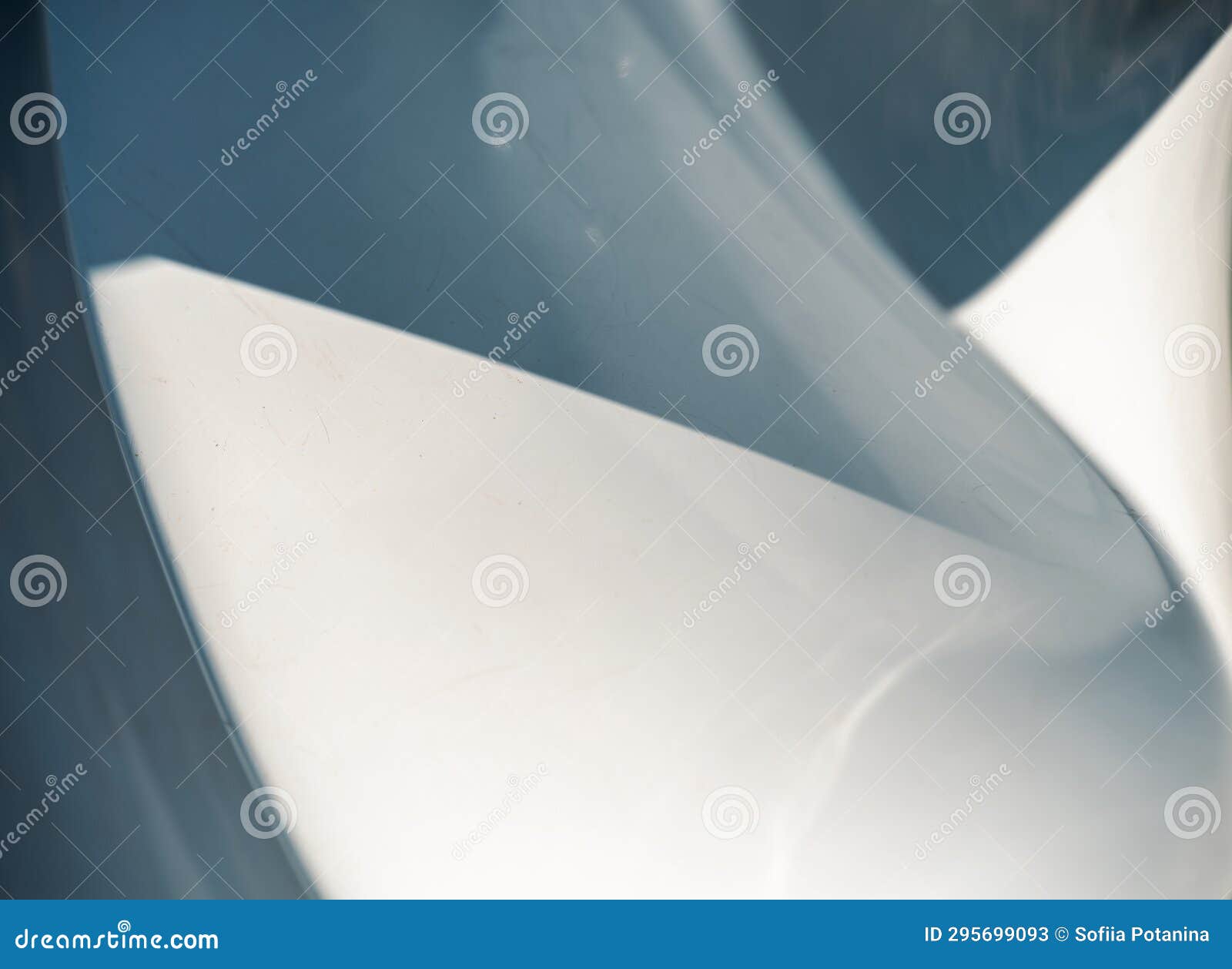 Blue and Gray Abstract Background from Curved Lines of Geometric Shapes ...