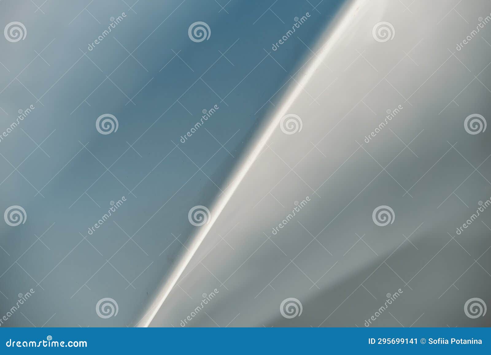 Blue and Gray Abstract Background from Curved Lines of Geometric Shapes ...