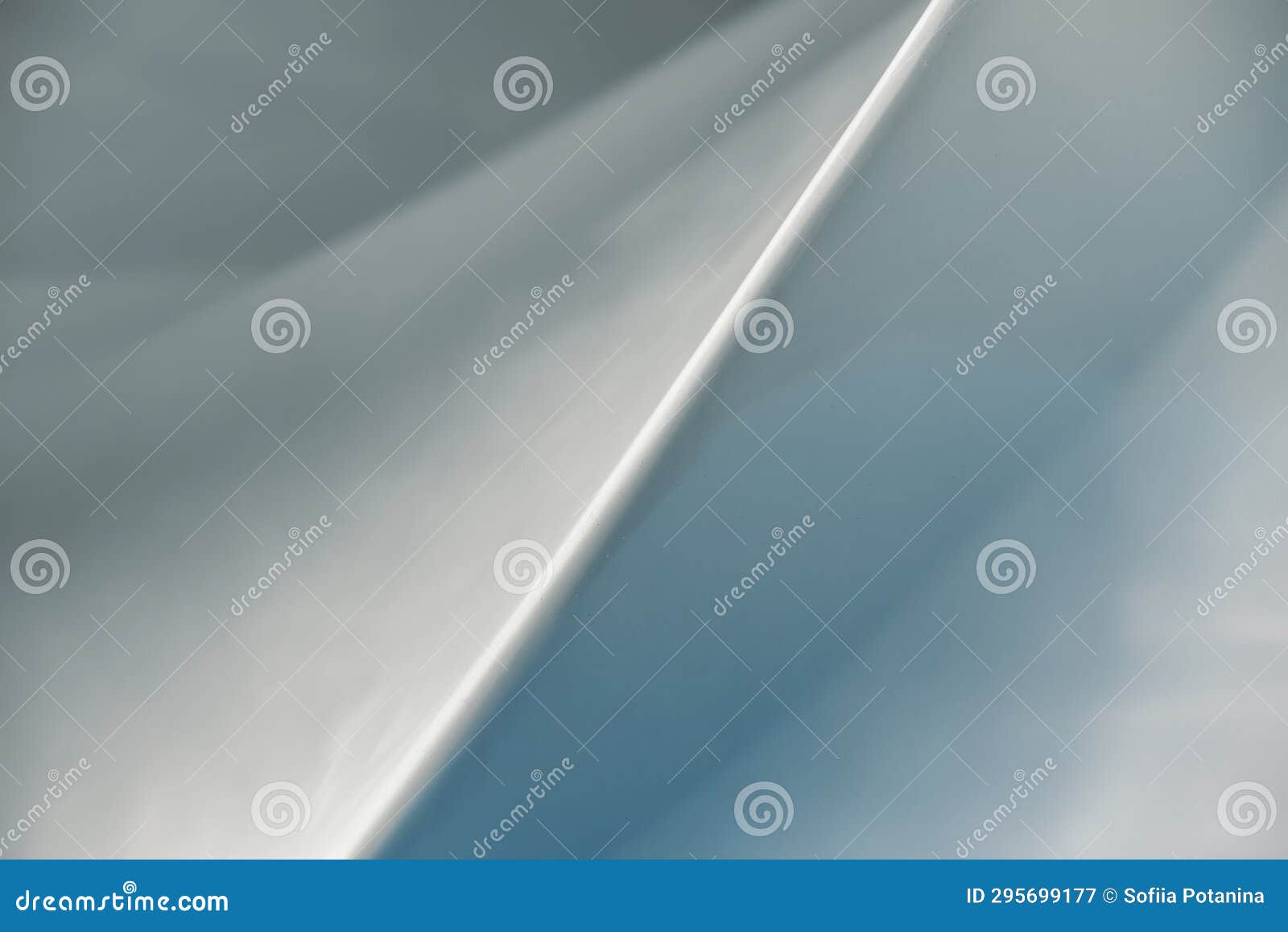 Blue and Gray Abstract Background from Curved Lines of Geometric Shapes ...