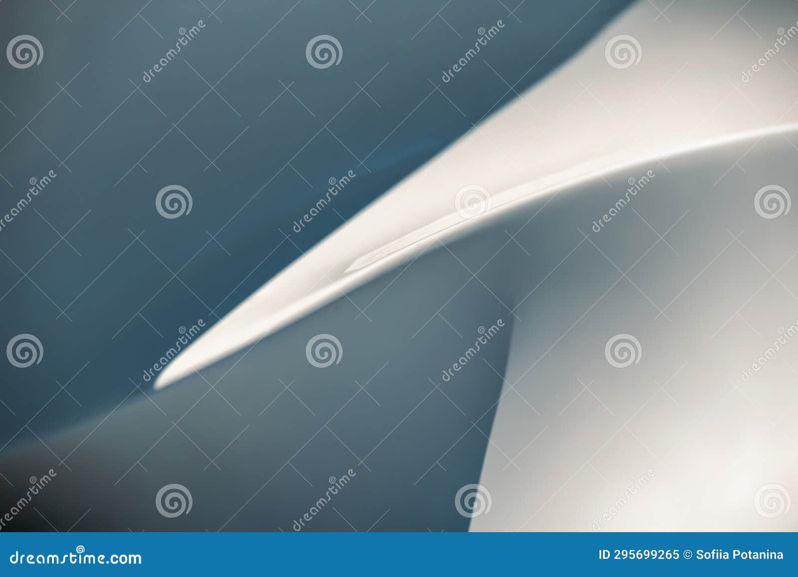 Blue and Gray Abstract Background from Curved Lines of Geometric Shapes ...