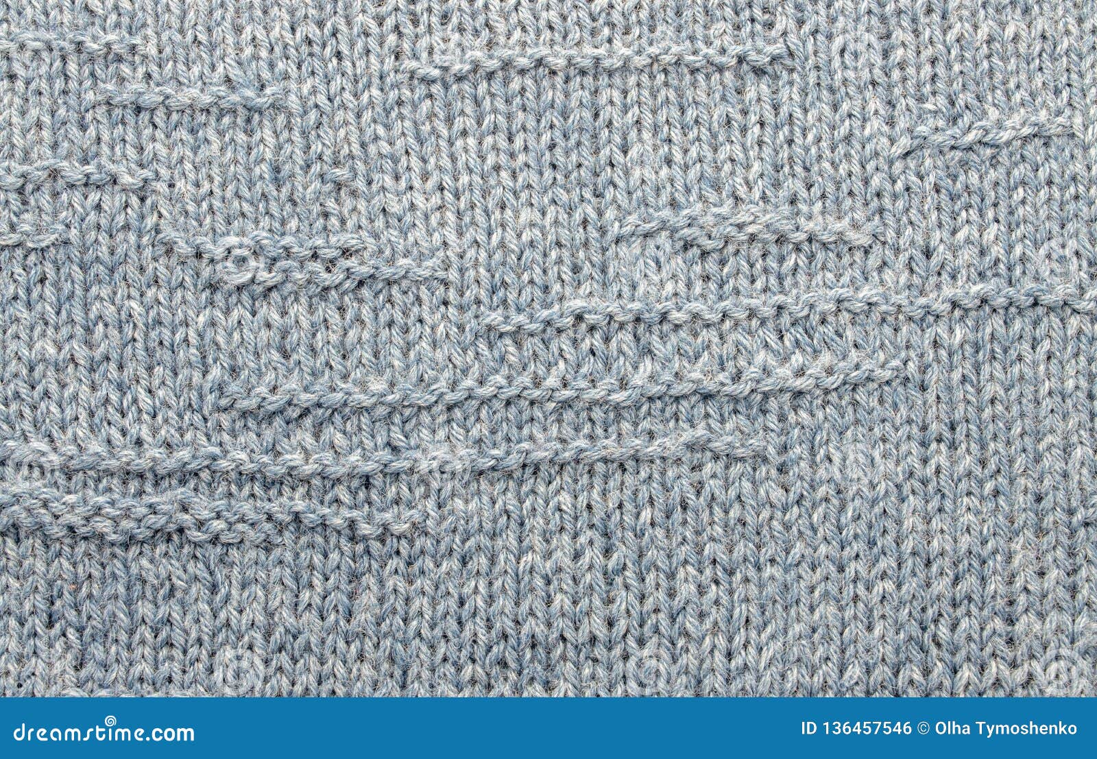 Blue Gray Black Wool Threads in the Fabric Stock Photo - Image of ...