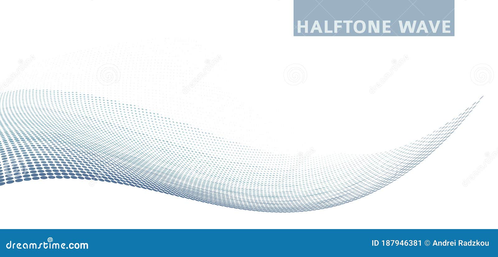 Blue Gray Dotted Wave with Halftone Effect on White. Vector Stock ... Blue Gray Dotted Wave with Halftone Effect on White. Vector Stock ...