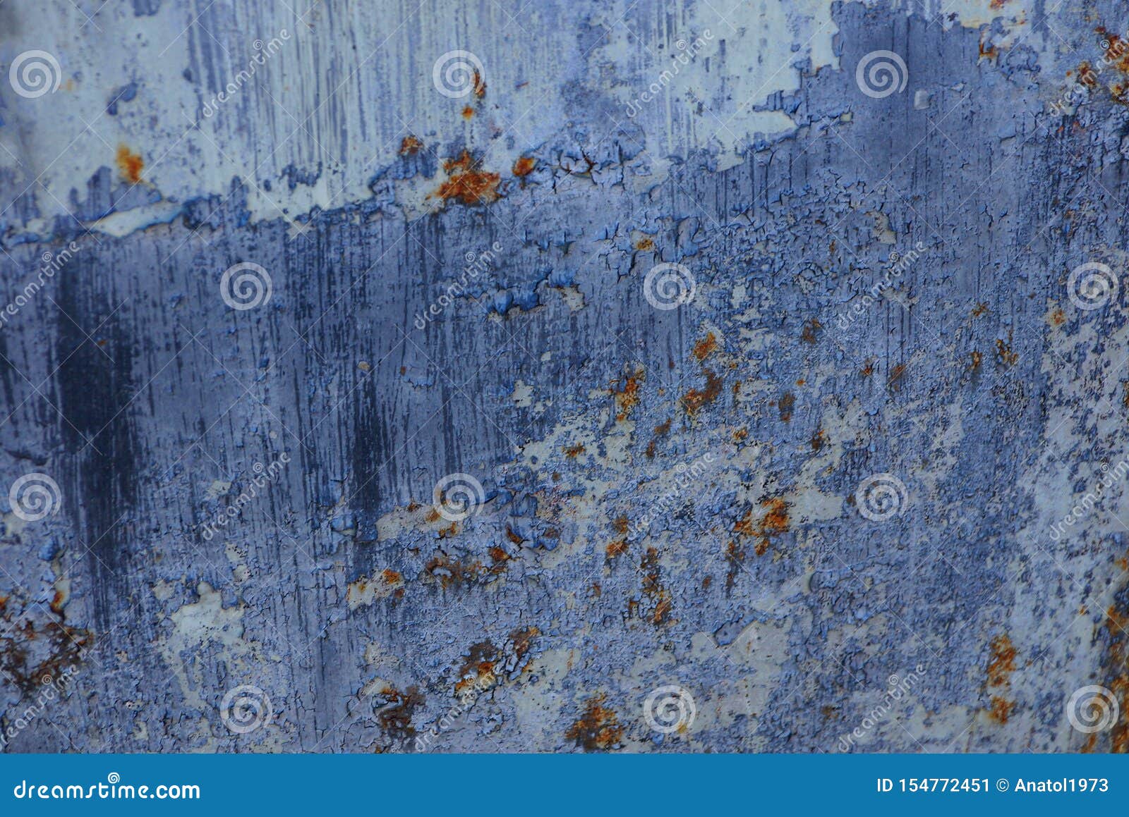 Blue Gray Metal Texture from Old Rusty Wall Stock Image - Image of ...