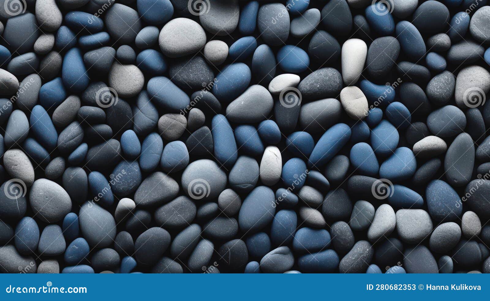 Blue and Gray Pebbles Background. Stock Illustration - Illustration of ...