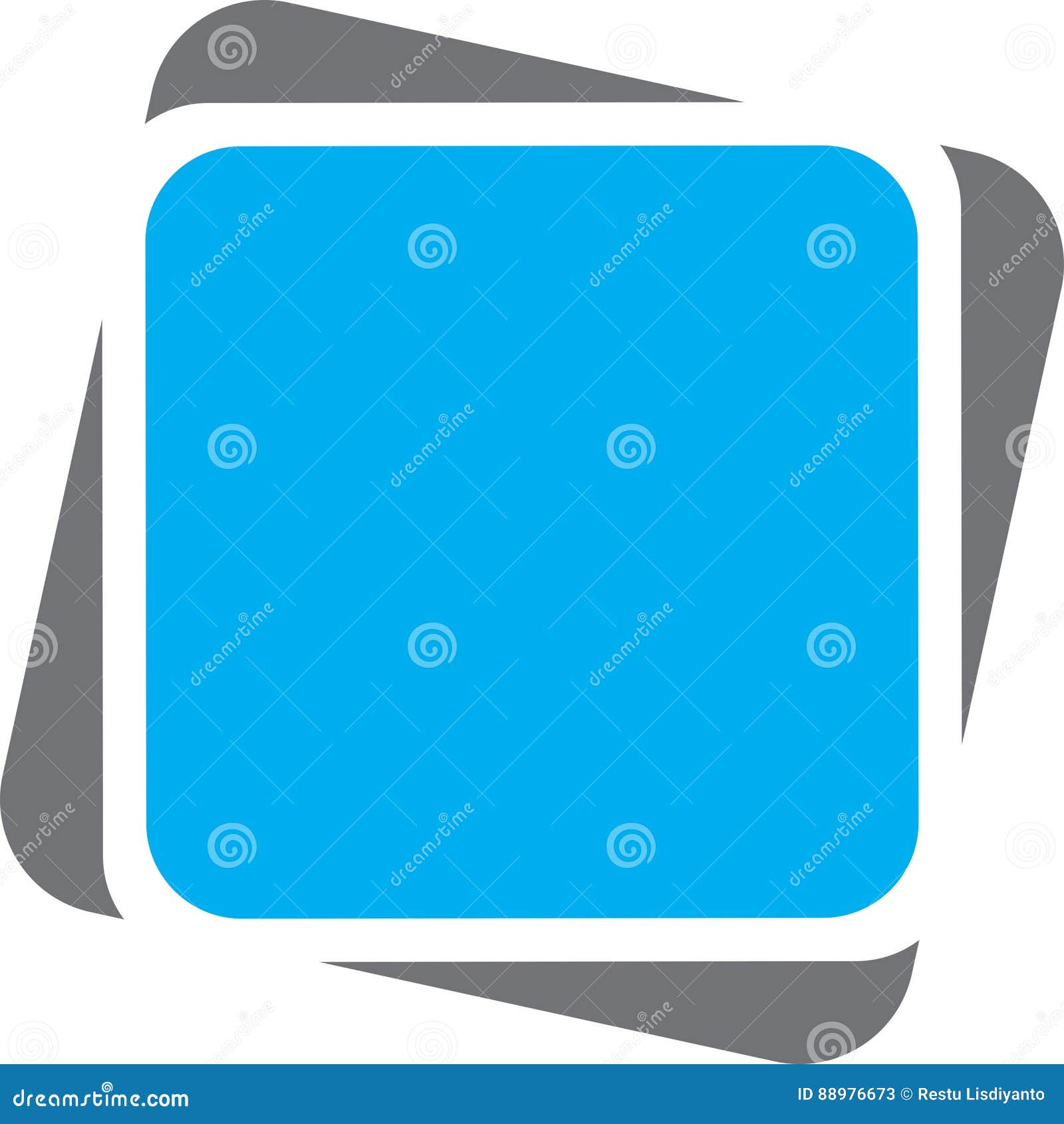 Blue gray rectangle stock illustration. Illustration of machine - 88976673