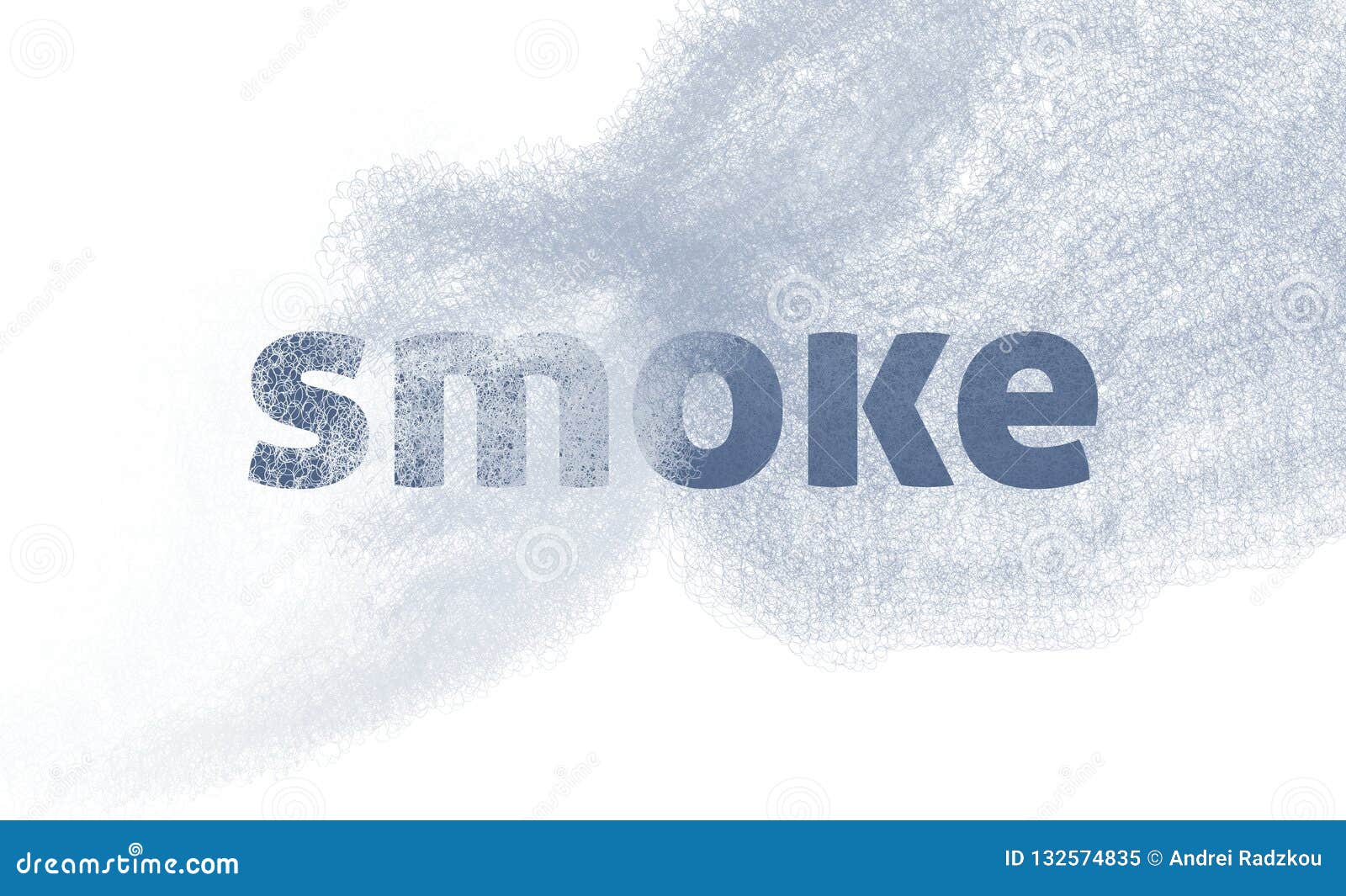 Blue Gray Smoke on a White. Vector Illustration Stock Vector ...