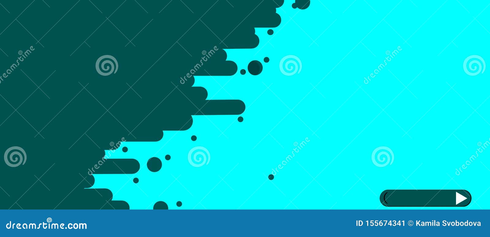 Blue-gray Template with Button Stock Illustration - Illustration of ...