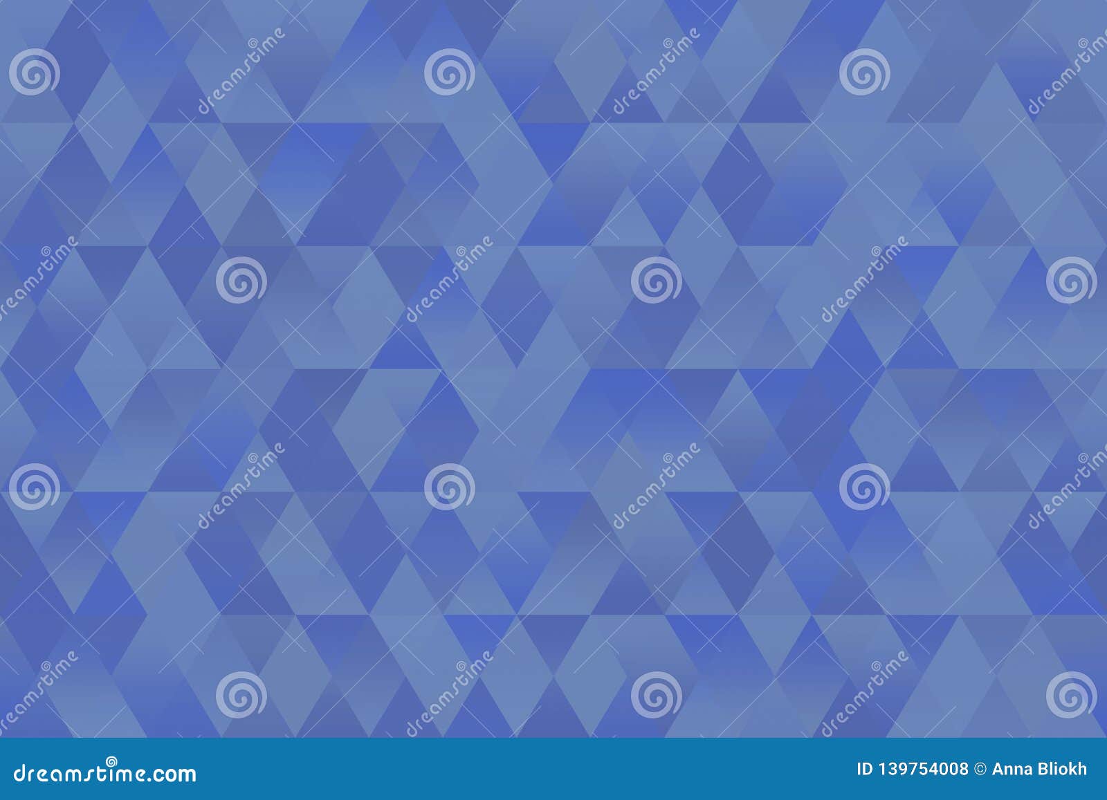Blue Gray Triangle Seamless Pattern Stock Illustration - Illustration ...