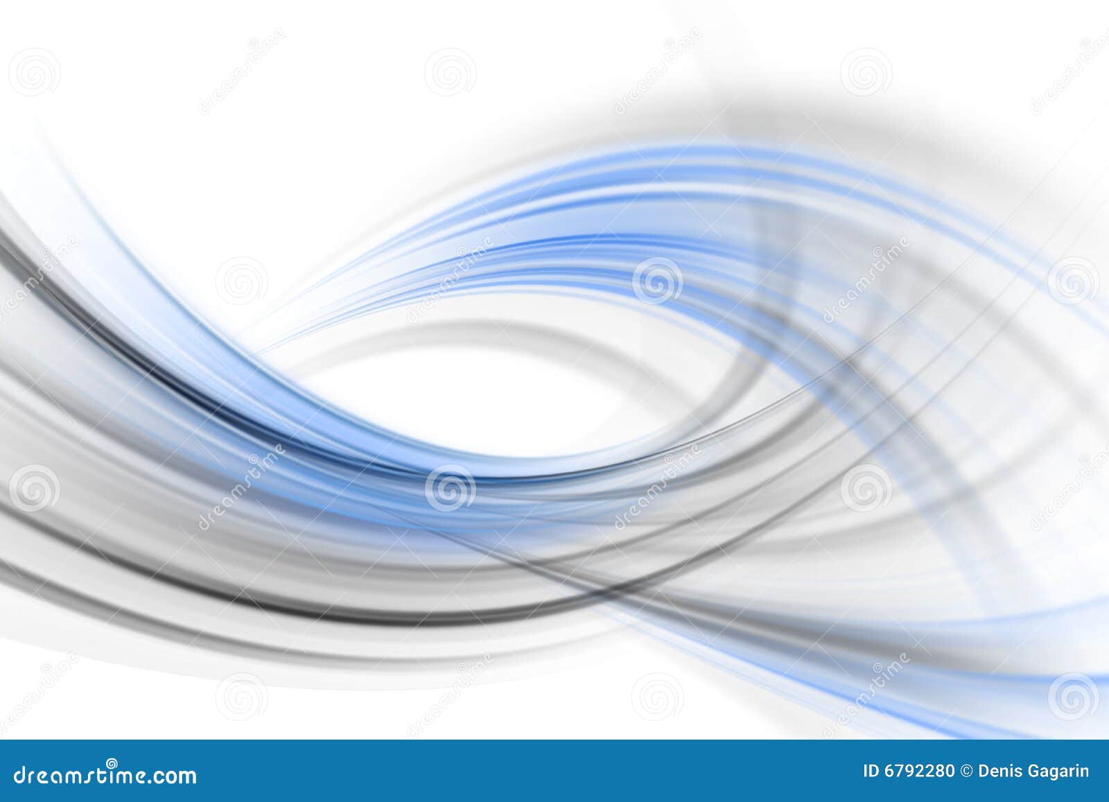 Blue and gray waves stock illustration. Illustration of future - 6792280