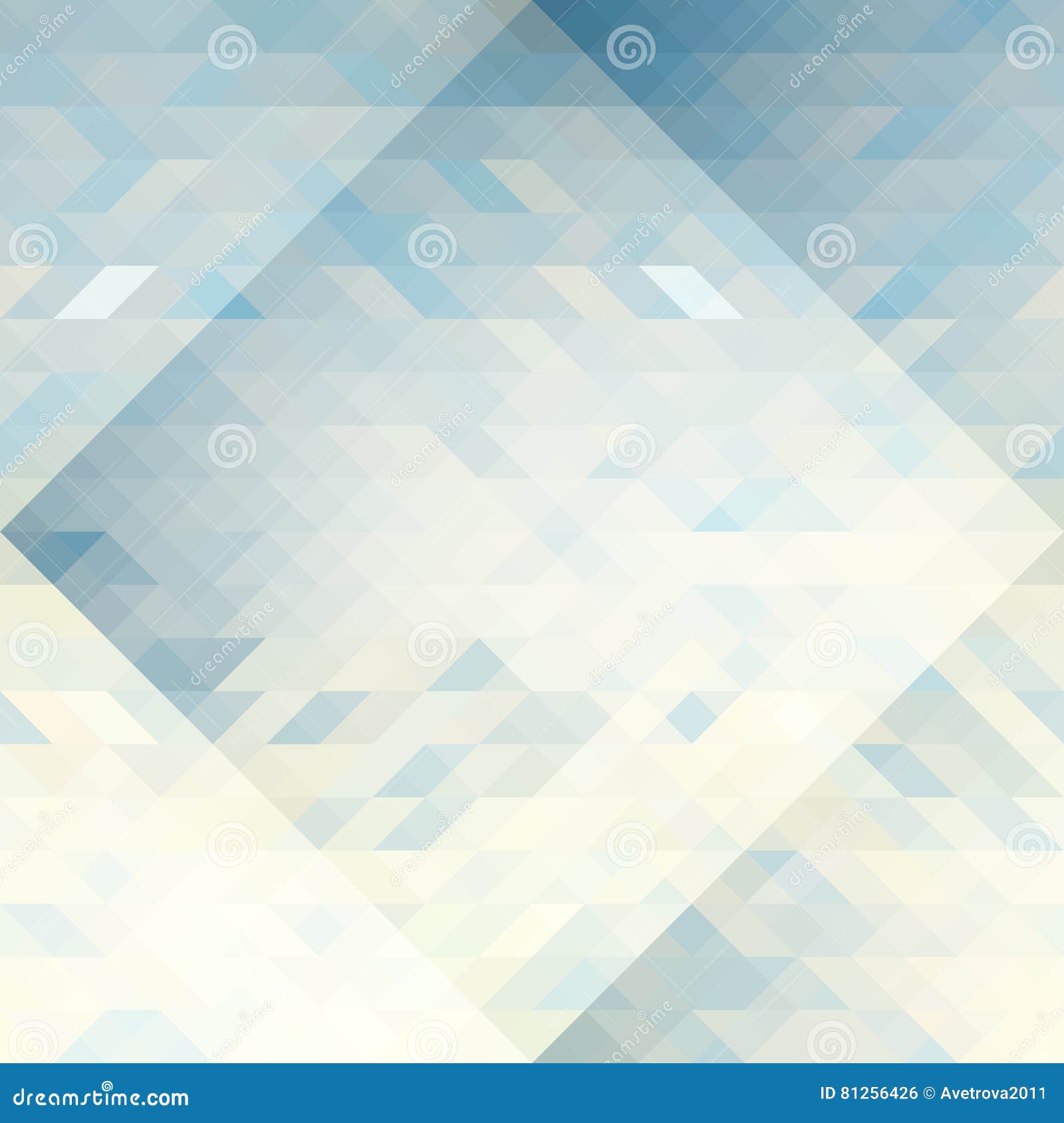 Blue, Gray and White Triangles Abstract Geometry Pattern Stock Vector ...
