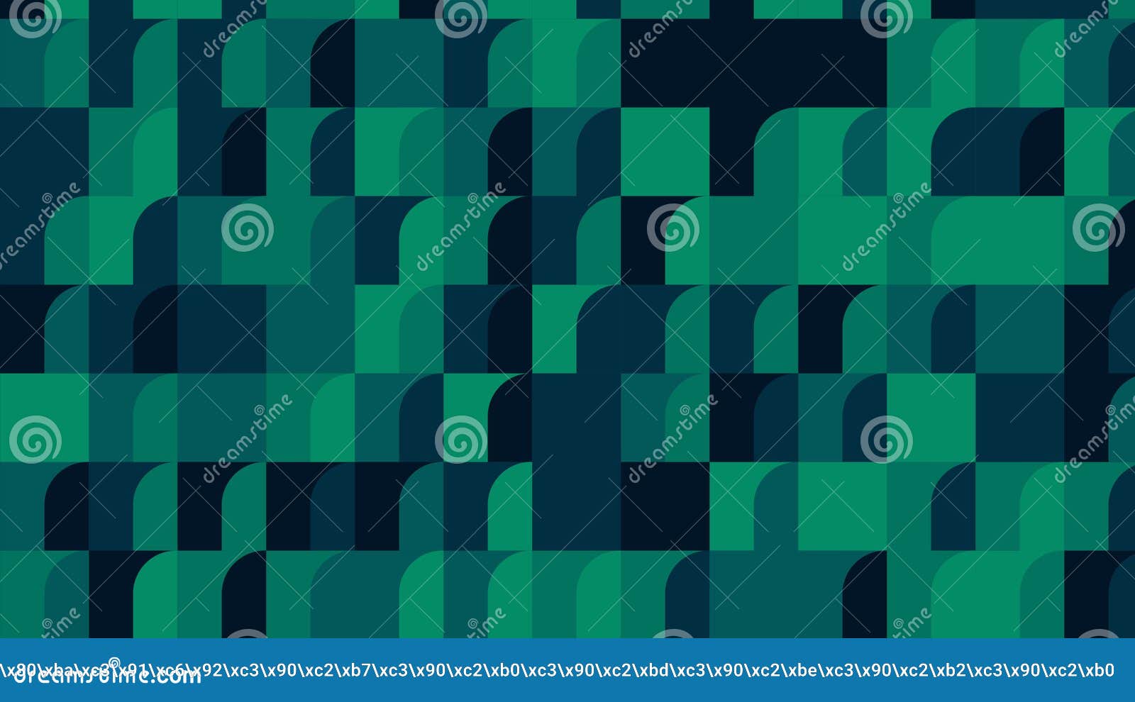 Blue And Gree Geometric Pattern, Wallpaper For Fabric Stock Image ...
