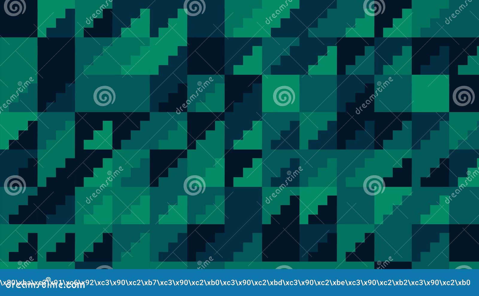 Blue And Gree Geometric Pattern, Wallpaper For Fabric Stock Photo ...