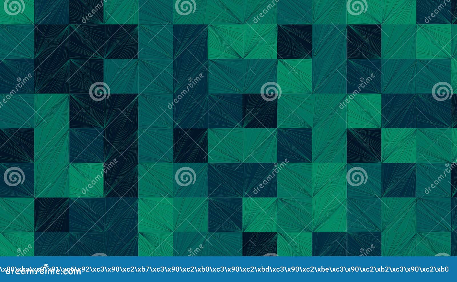 Blue and Gree Geometric Pattern, Wallpaper for Fabric Stock ...