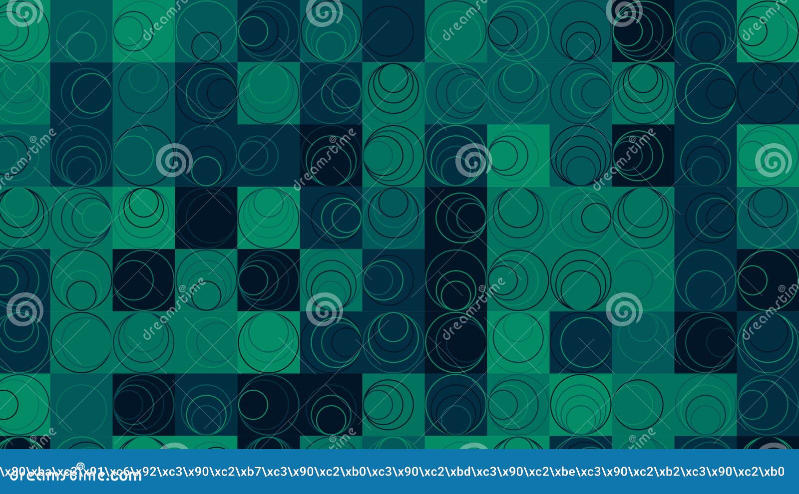 Blue and Gree Geometric Pattern, Wallpaper for Fabric Stock ...