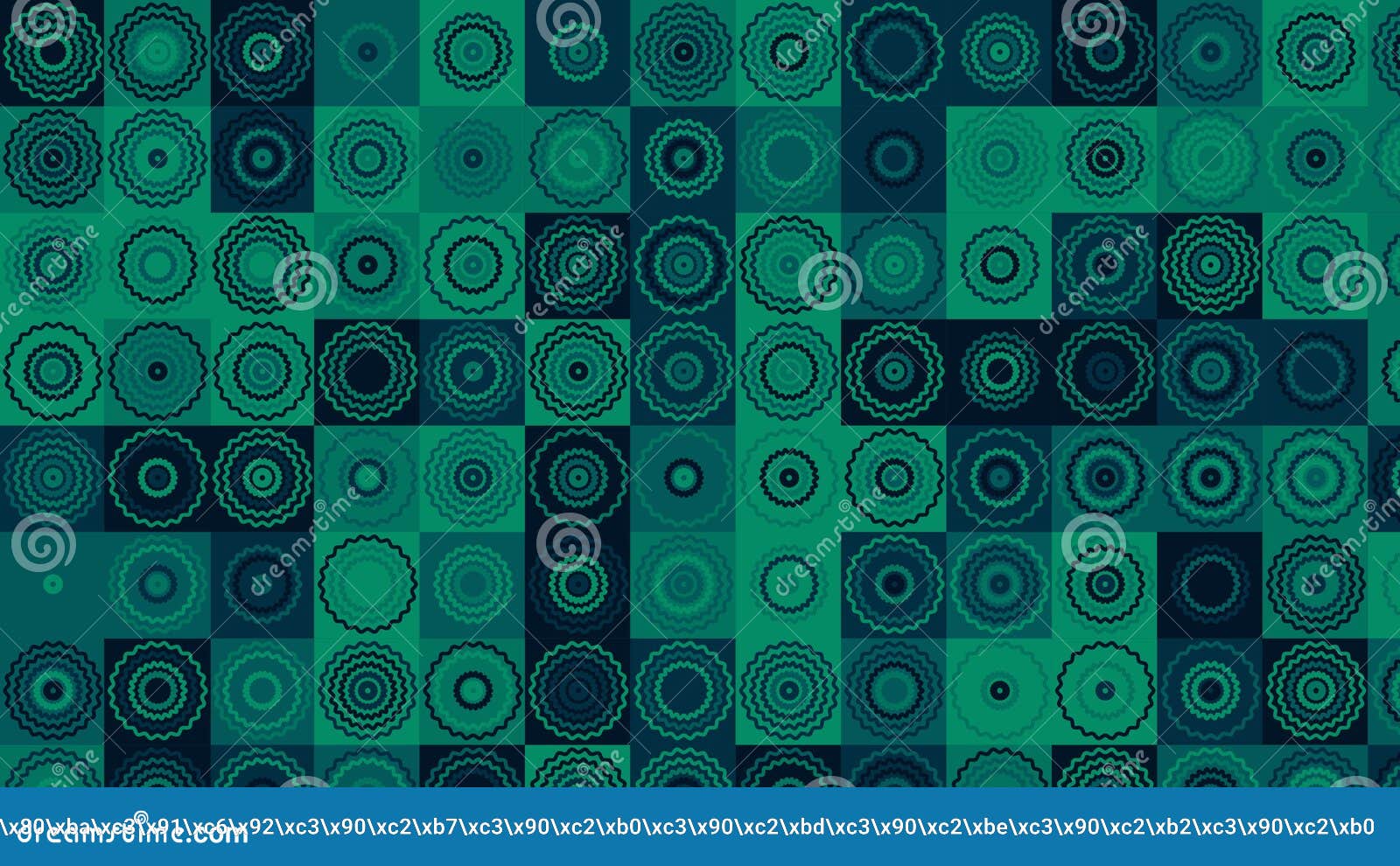 Blue and Gree Geometric Pattern, Wallpaper for Fabric Stock ...