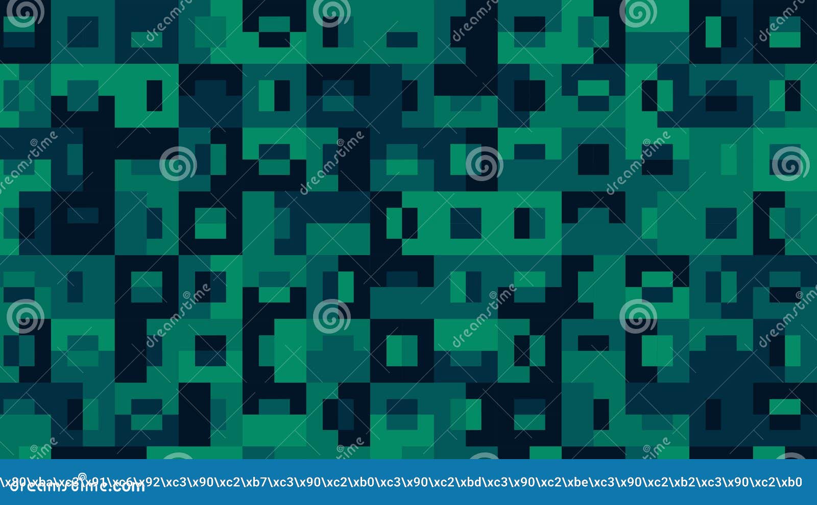 Blue and Gree Geometric Pattern, Wallpaper for Fabric Stock ...