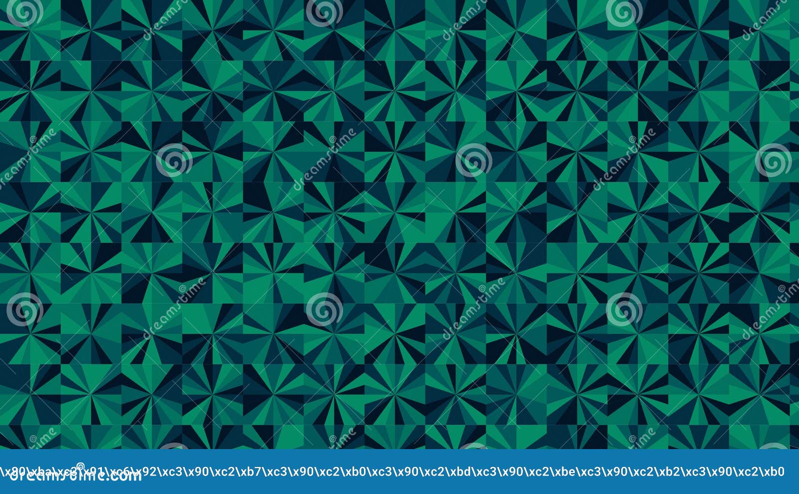 Blue And Gree Geometric Pattern, Wallpaper For Fabric Stock Photo ...